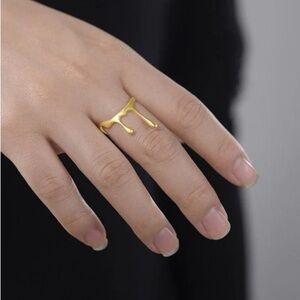 Jewelry | New 18k Gold Drip Ring | Poshmark